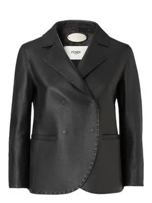 Fendi Deerskin Selleria Jacket - Black