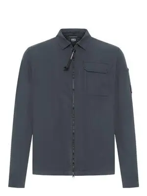 C.P. COMPANY Zipped Overshirt Jacket - Black