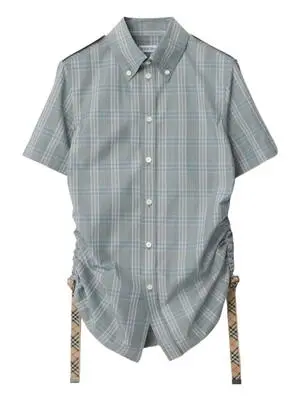 Burberry Burberry Slim Fit Checked Shirt Drizzle