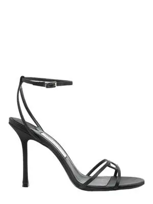 JIMMY CHOO Leo Slingback Sandals - Black