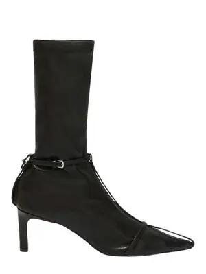 JIL SANDER Jil Sander High-Heeled Pointed Toe Sock Boots