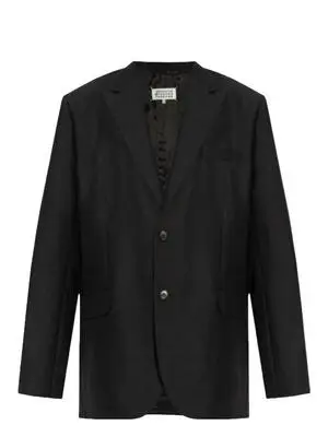 MAISON MARGIELA Buttoned Open Blazer - Black