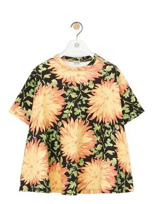 Loewe Trapeze Top Allover Dahlia Print - Multicolor