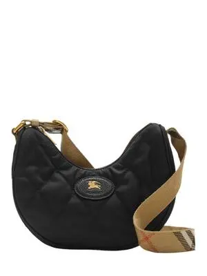 Burberry Horseshoe Quilted Crossbody Bag - Black