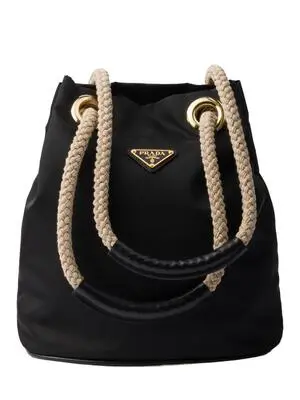 Prada Prada Mariner Re-Nylon Small Bucket Bag Black