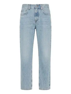 Brunello Cucinelli Brunello Cucinelli Belt Loop Jeans Gray