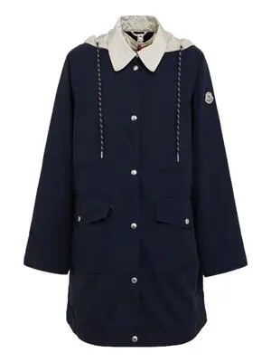 Moncler Begonia 3-in-1 Hooded Long Down Jacket - Navy Blue
