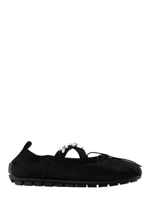 Simone Rocha Embellished Ballet Flats - Black