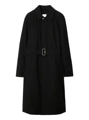 BURBERRY Burberry Belted Waist Long Padded Car Coat