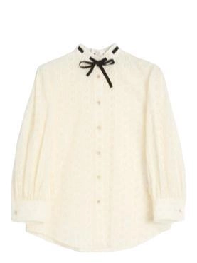 VALENTINO Valentino Embellished Bow Detail Shirt