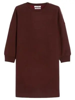 Max Mara Wool And Cashmere Jersey Dress - Cherry Color