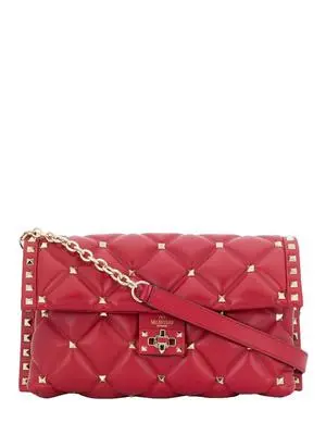 Valentino Garavani Candystud Shoulder Bag - Red