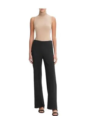 Vince High-waist Straight-leg Trousers - Black
