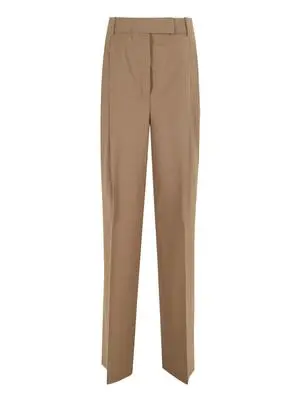 RÓHE Mid-rise Tailored Pants - Brown