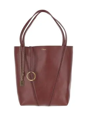 Chloé Spin Charm Detailed Tote Bag - Red
