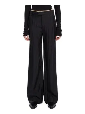 ANN DEMEULEMEESTER Flared Comfort Trousers - Black