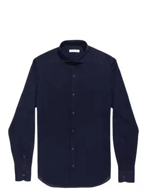Loro Piana Navy Blue Classic Button Shirt - Black