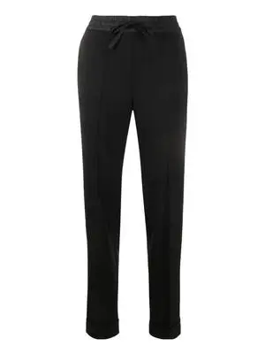 P.a.r.o.s.h P.A.R.O.S.H. Drawstring Straight-Leg Trousers Black