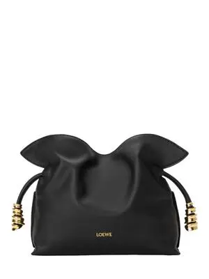 Loewe Mini Coil Flamenco Clutch Bag - Black