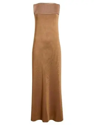 Khaite Ruslan Maxi Dress - Brown