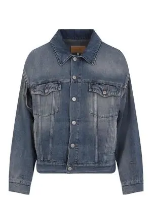 MAISON MARGIELA Mm6 Maison Margiela Distressed Denim Trucker Jacket