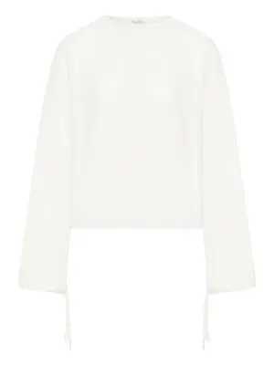 Max Mara Max Mara Crewneck Long-Sleeved Jumper White