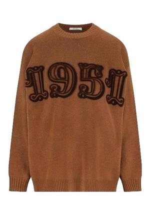 Max Mara Max Mara Crewneck "1951" Appliqué Jumper No