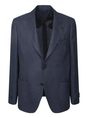 LARDINI Single-breasted Tailored Blazer - Black
