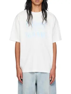 We11Done Printed Short-sleeves T-shirt - Gray