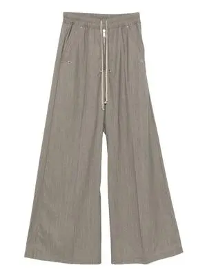 Rick Owens Rick Owens Drawstring Wide Leg Trousers Gray