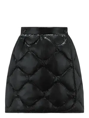 Moncler Quilted Padded Mini Skirt - Black