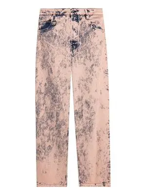 ETUDES District Overdyed Ring Embellished Jeans - Nude