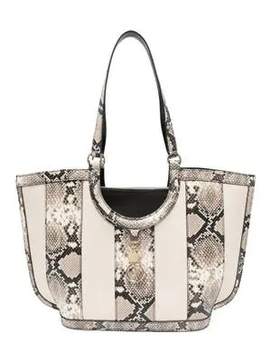 SEE BY CHLOÉ See By Chloe Printed Canvas And Embossed Leather Handbag