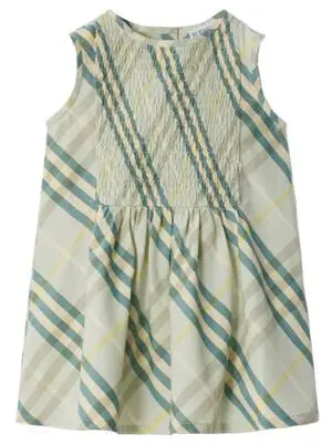 Burberry Checked Cotton Dress - Breeze Color
