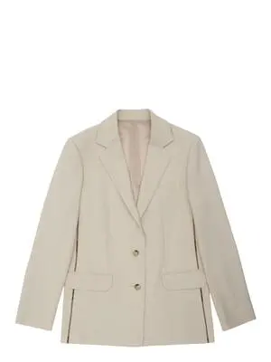 Helmut Lang Single-breasted Jacket With Notch Lapel - Nude