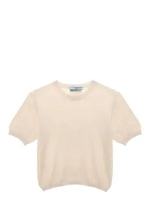 Prada Layered Crewneck Jumper - Desert Yellow
