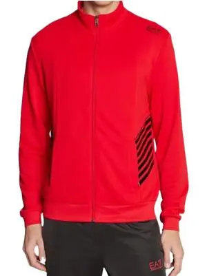 EA7 Logo Track Jacket - Red