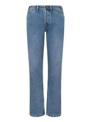 Moschino Patch Straight Leg Jeans - Blue