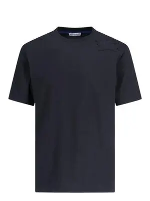 Burberry Logo Patch Crewneck T-shirt - Black