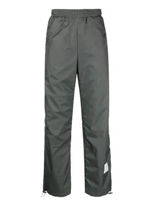 Thom Browne Logo-patch Sheer-ripstop Track Pants - Black