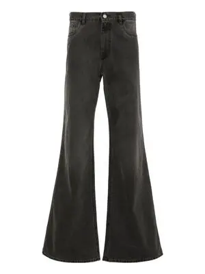 Coperni Decorative Buckle Wide-leg Jeans - Black