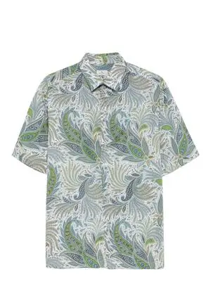 Etro Paisley Printed Short Sleeved Shirt - Multicolor