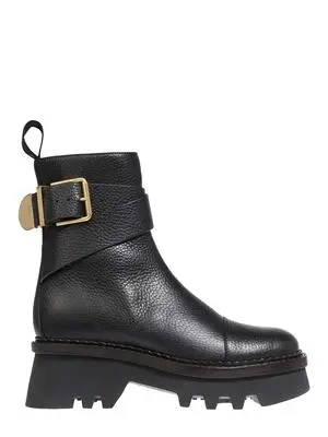 CHLOÉ Chloe Zipper Thick-Soled Ankle Boots