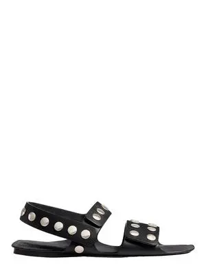 Khaite Boden Studded Sandals - Black