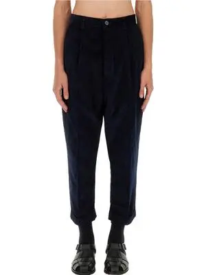 Ami Carrot Cropped Trousers - Gray