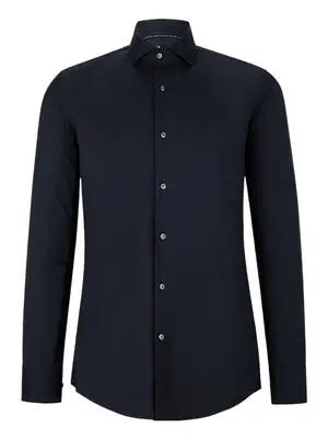 Hugo Boss Spread-collar Button -up Shirt - Black