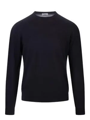 Fedeli Round Neck Sweater - Black