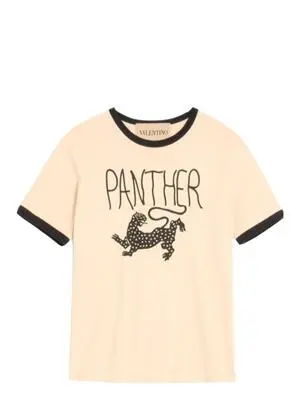 Valentino Garavani Panther Printed Crewneck T-shirt - No