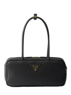 Prada Triangle-logo Shoulder Bag - Black
