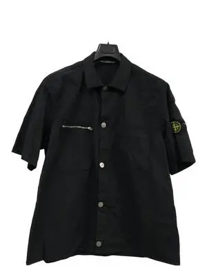 Stone Island Zi- Pocket Short-sleeve Shirt - Black